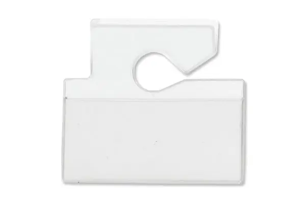 Clear Horizontal Hang Tag Holder | Vinyl Card Holders