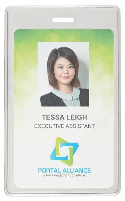 Vertical Proximity Card Holder | Vinyl Card Holders