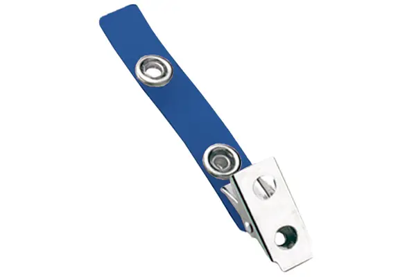 2-Hole Colored Strap Clip | Clear Vinyl Strap Clips