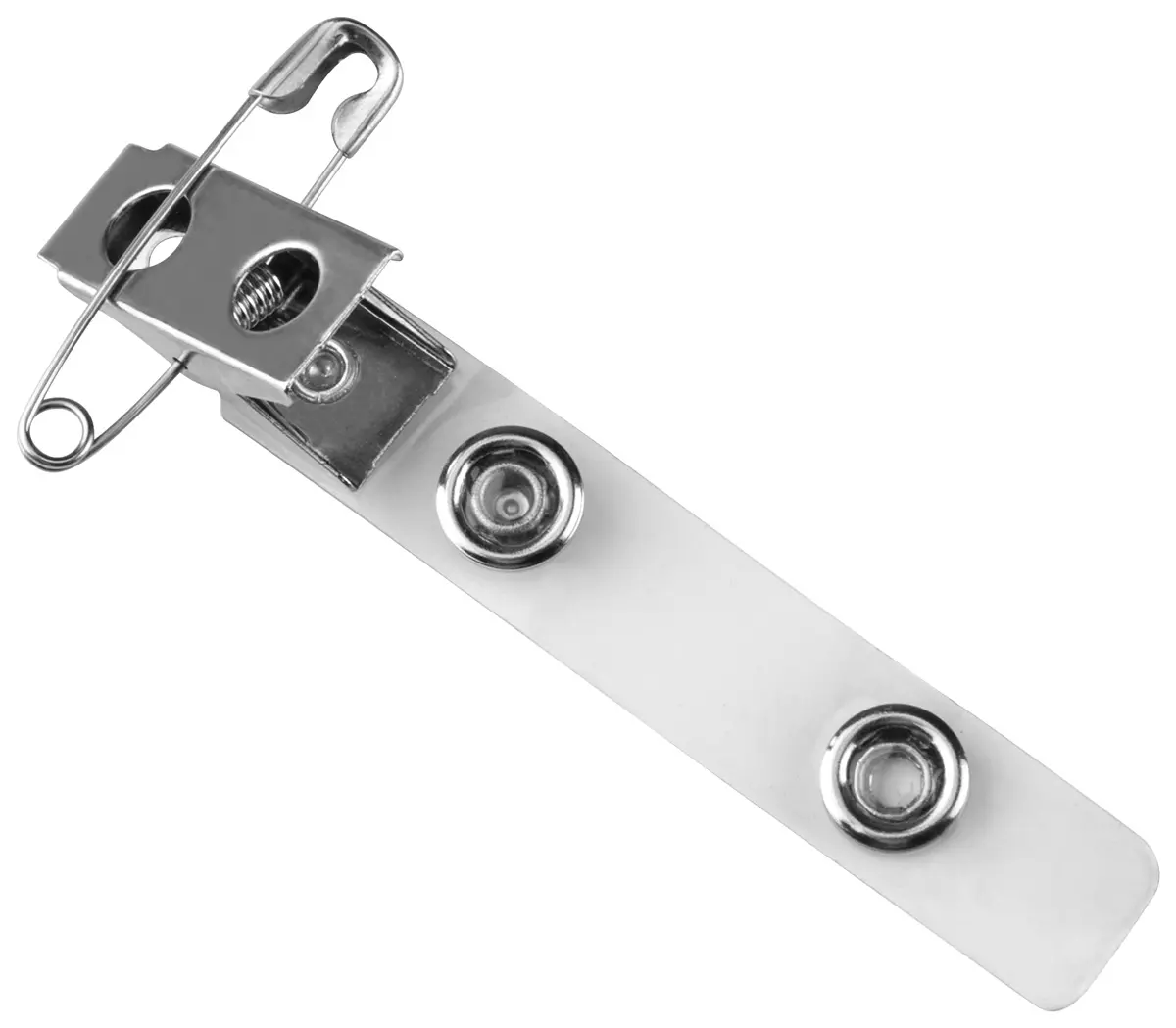 Strap Clip With Pin/Clip Combo | Clear Vinyl Strap Clips