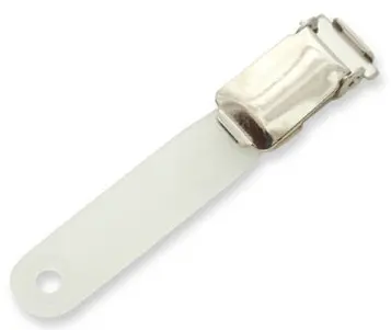 Strap Clip With Suspender Clip | Clear Vinyl Strap Clips