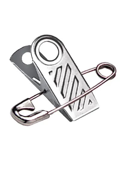 1" (25mm) Ribbed-Faced Pin Clip