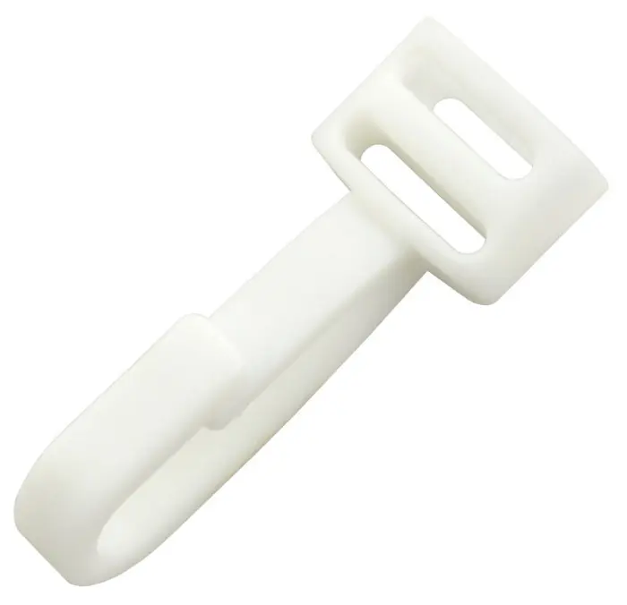 3/8" White Narrow Nylon Hook | End Fittings