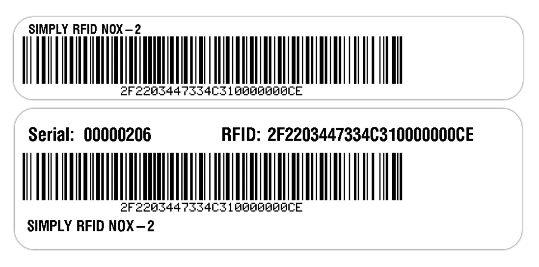 Custom Nox-2 Synthetic tags – Qty 100 | Label Tags