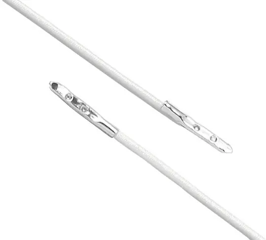 Elastic Neck Cord - White