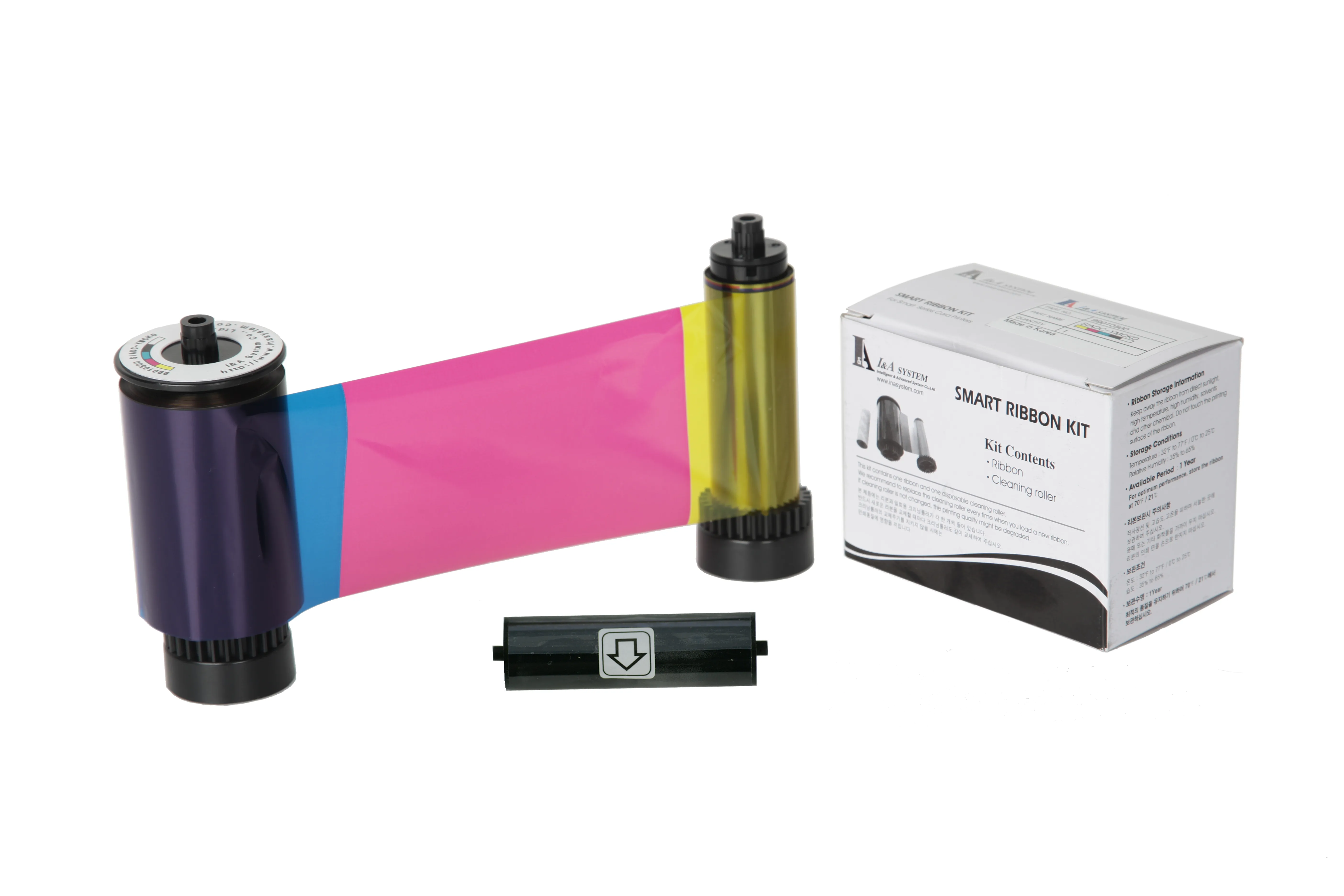 IDP Half-Panel Ribbon Kit -P-YMCKO - 350 cards/roll