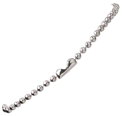 Nickel-Plated Steel Beaded Neck Chain, NC Series