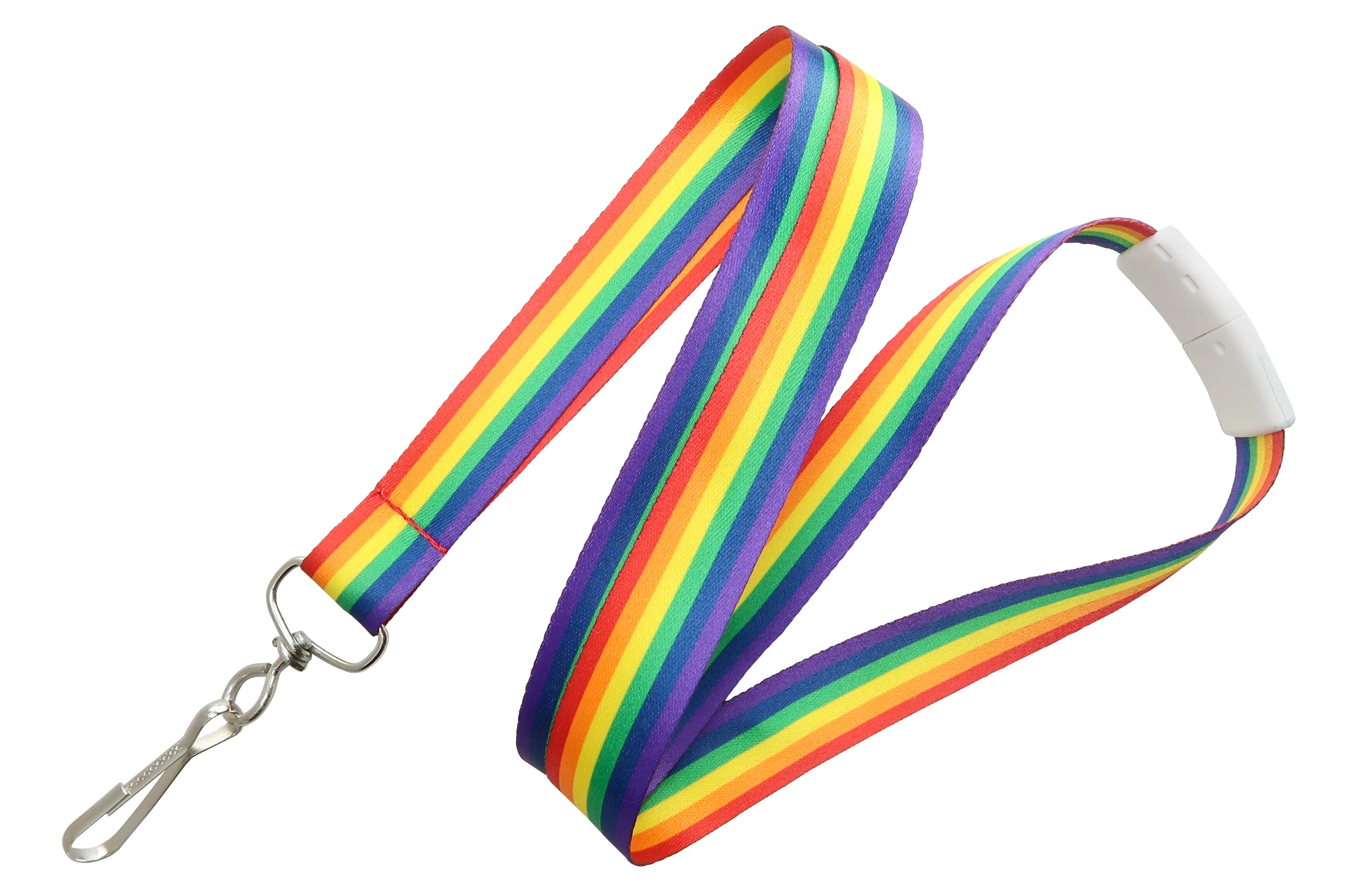 Rainbow pre-printed 3/4" Lanyard | Pre-printed Lanyards