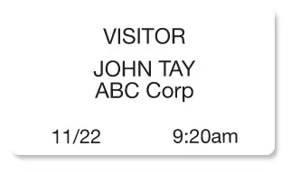 Thermal Printable Adhesive Paper Badge