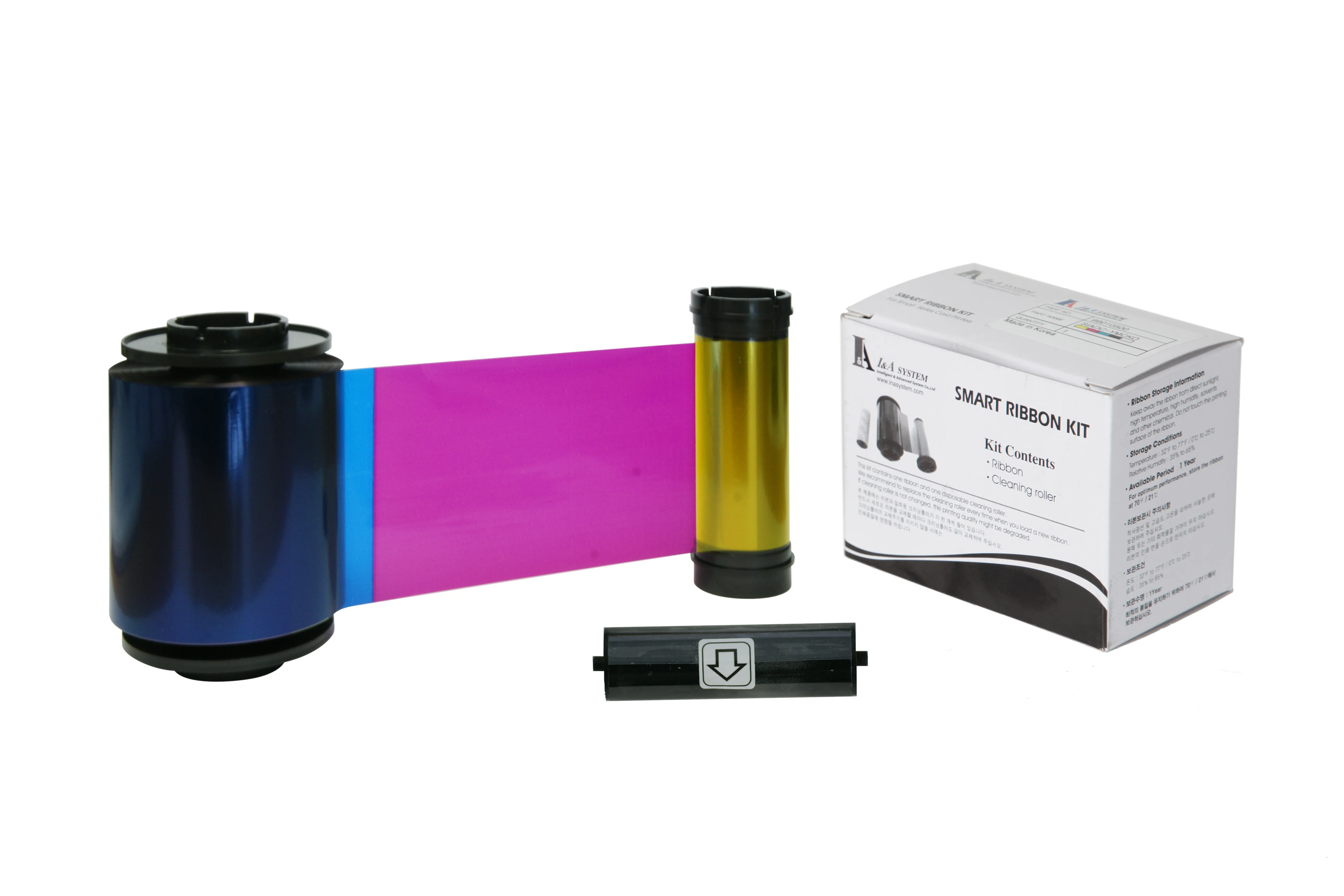 IDP SMART-70 YMC Full-color panel ribbon with cleaning roller - 1000 ...